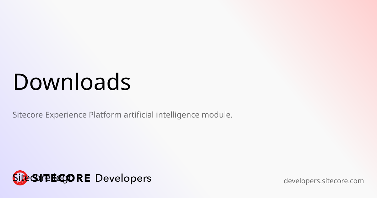 Sitecore Stream for Platform DXP | Downloads | Sitecore Developer Portal