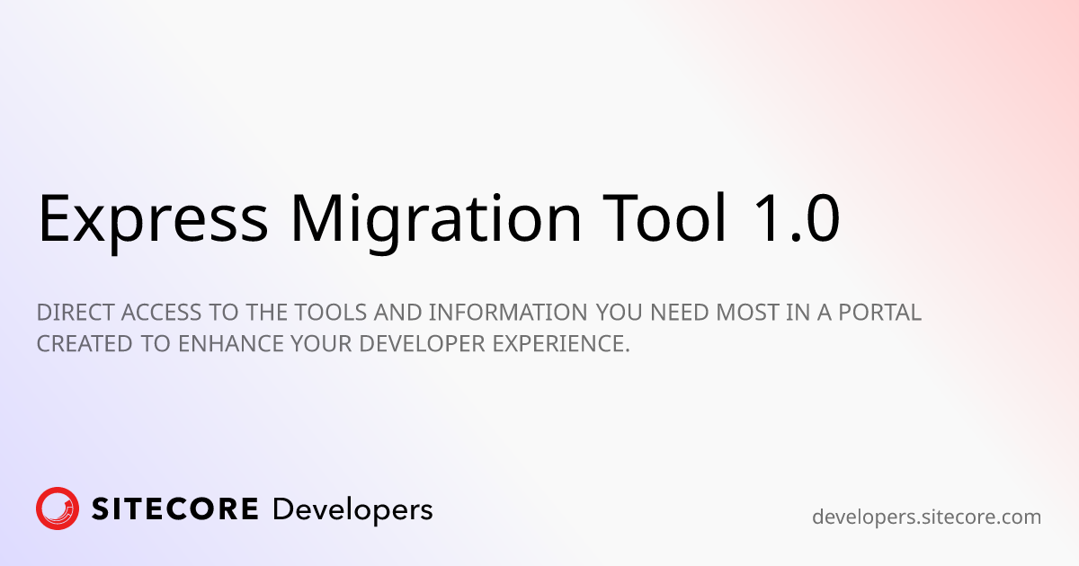 Express Migration Tool 10 