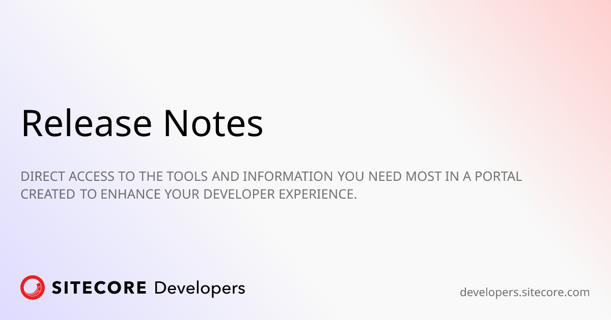 Release Notes