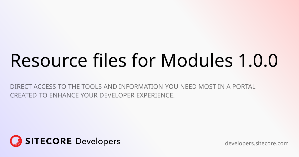 Resource Files For Modules 100 4468