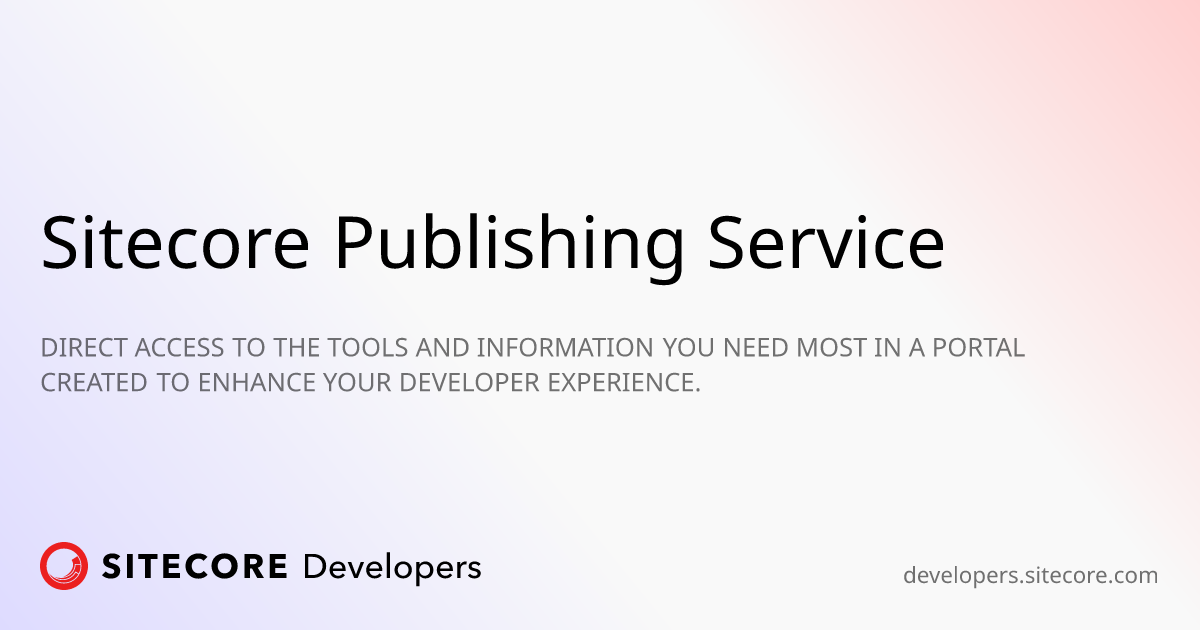 Sitecore Publishing Service