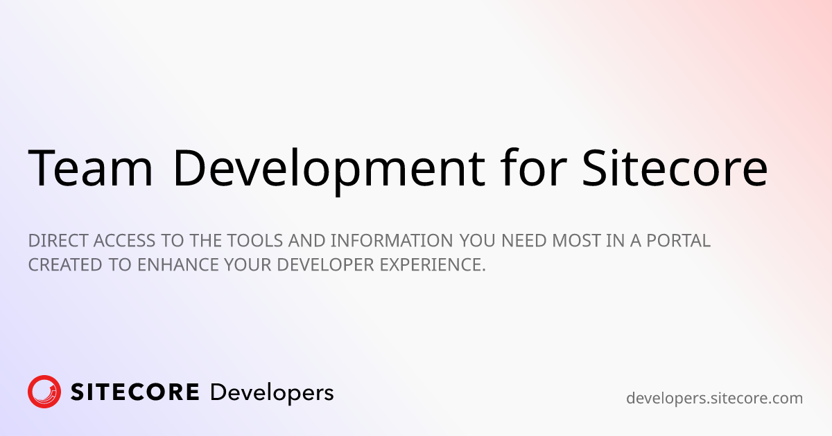 Team Development for Sitecore