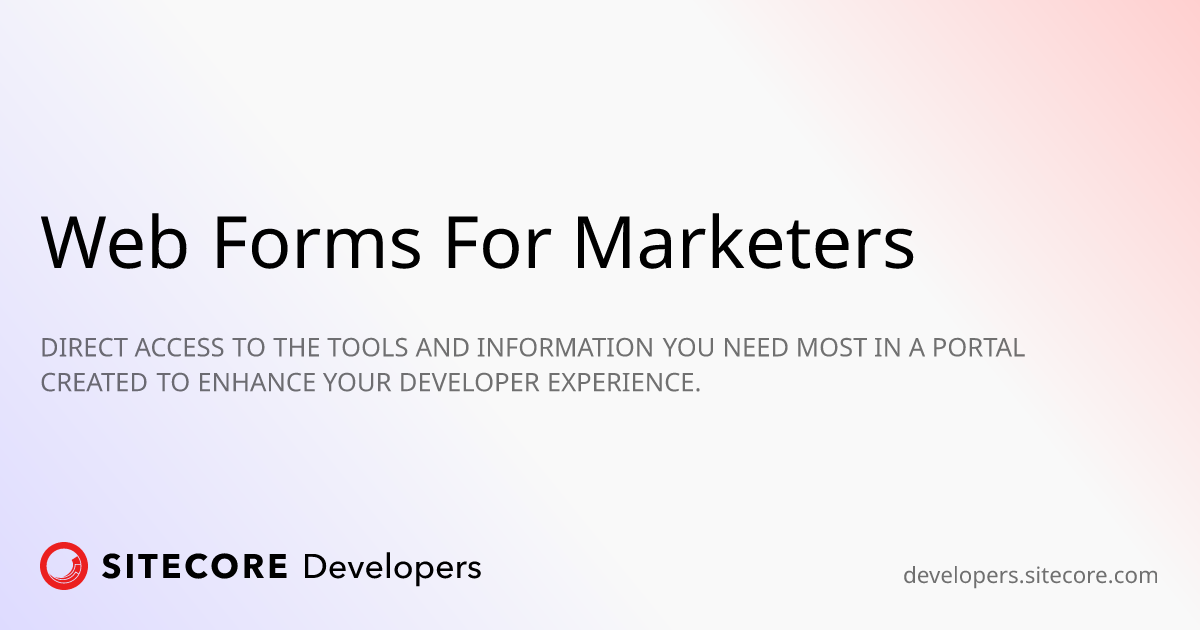 Web Forms For Marketers